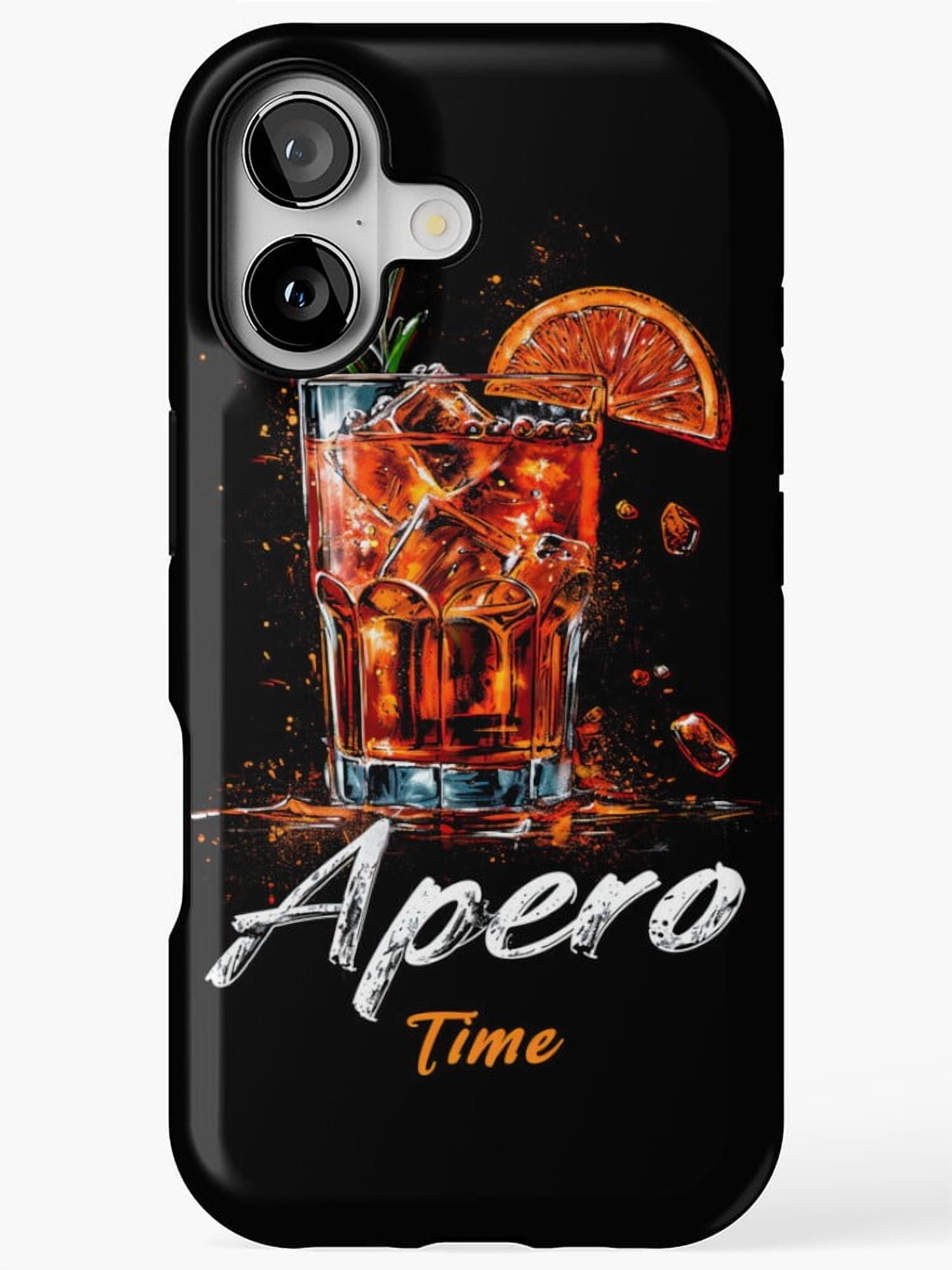 Apero Time Mojito Red Theme Phone Case for iPhone 17 16 15 14 13 12 11 ...