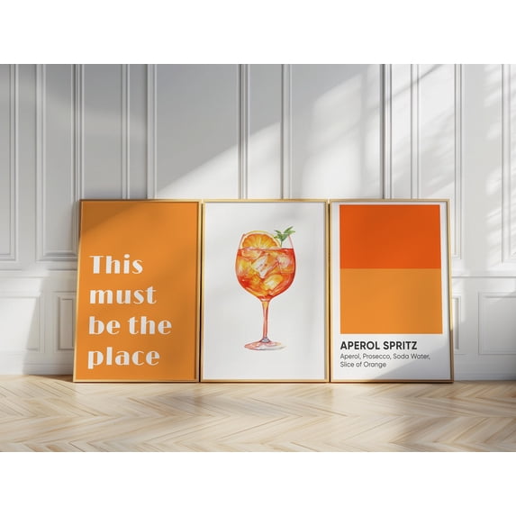 Aperol Poster Trendy Bar Cart Bar Cart Decor Home Bar Kitchen Decor ...