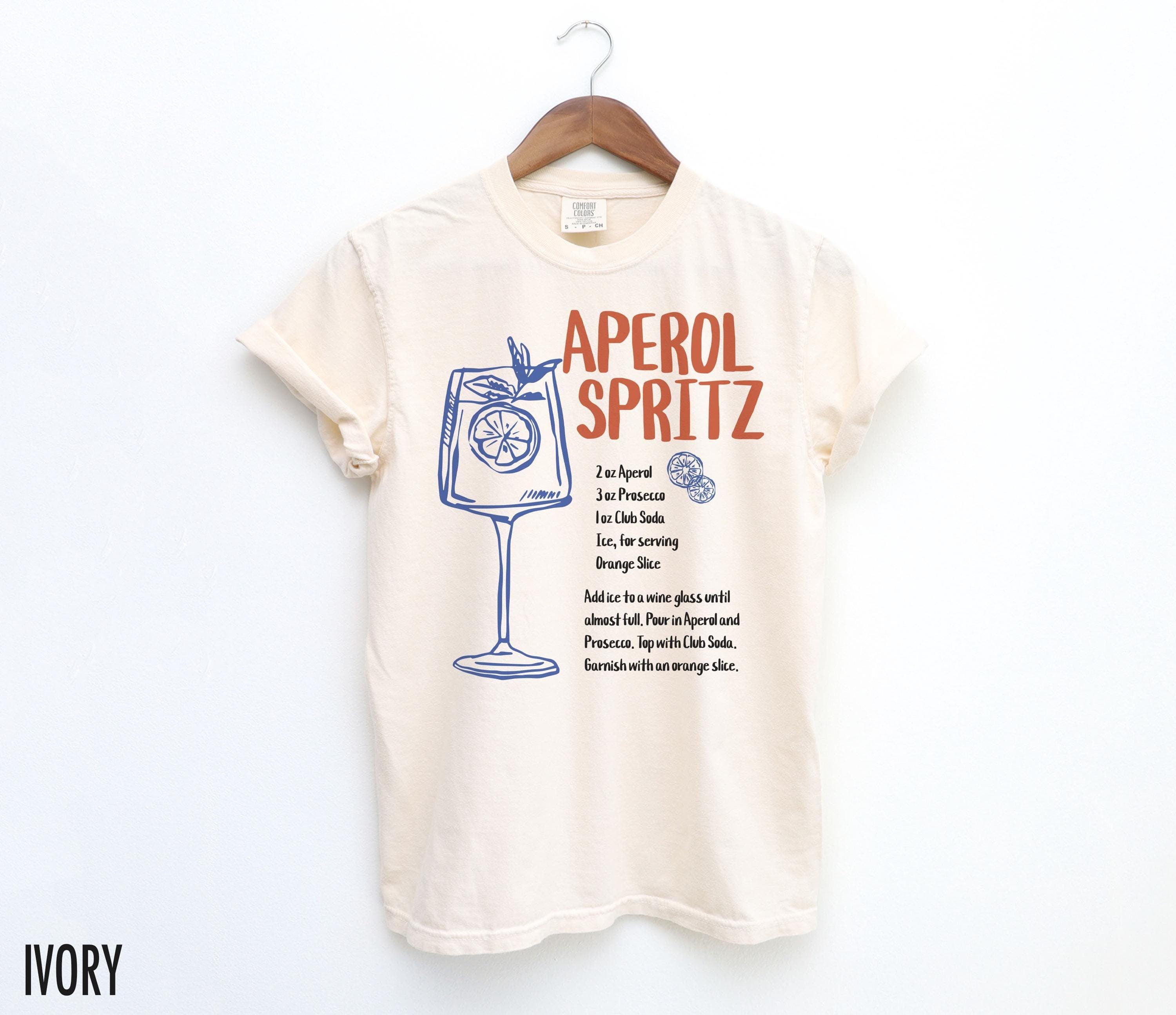 Aperol Spritz, Cocktail Shirt, Aperitivo Tee, Amalfi Coast Tshirt ...