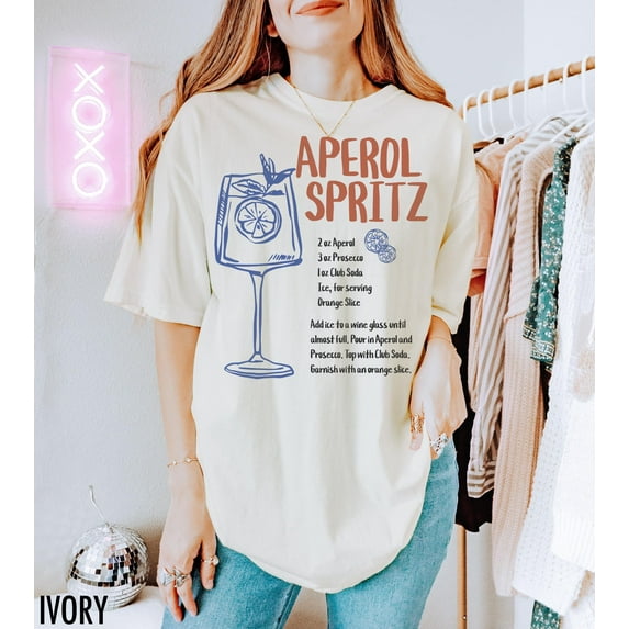 Aperol Spritz, Cocktail Shirt, Aperitivo Tee, Amalfi Coast Tshirt ...