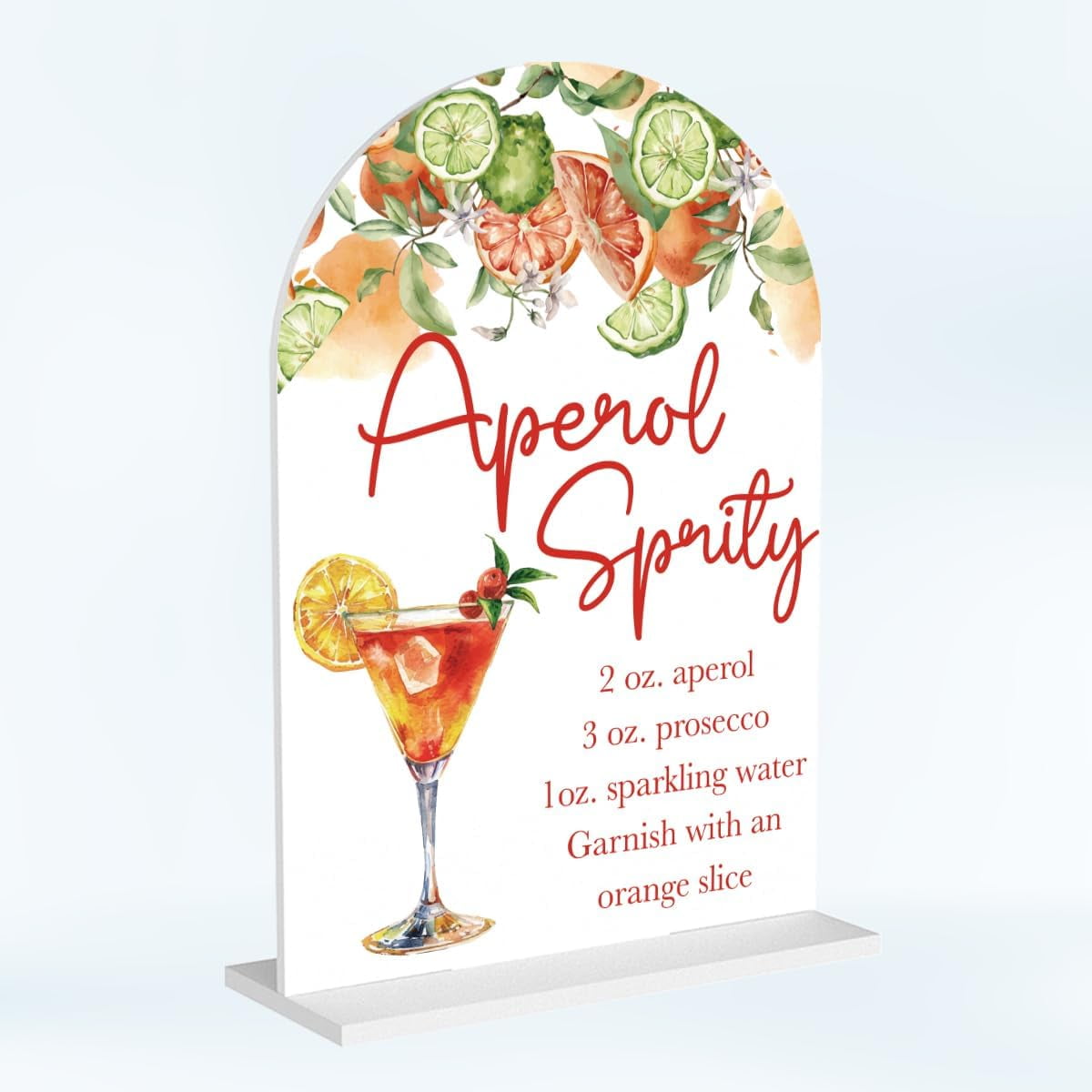 Aperol Spritz Decor Sign for Wedding Acrylic Arch Wedding Bridal Shower ...