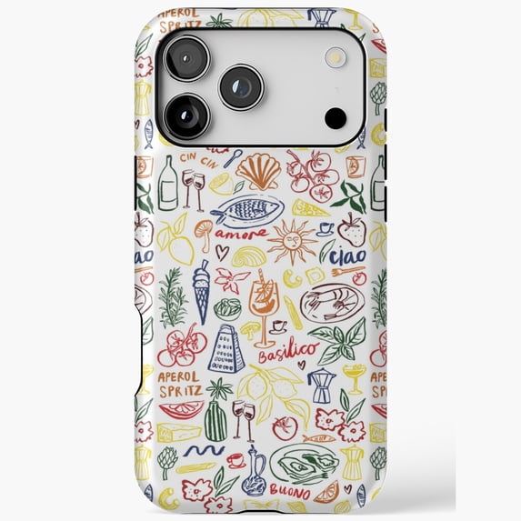 Aperol Spritz Italian Summer Vibes Doodle Art for iPhone Case 11 ...
