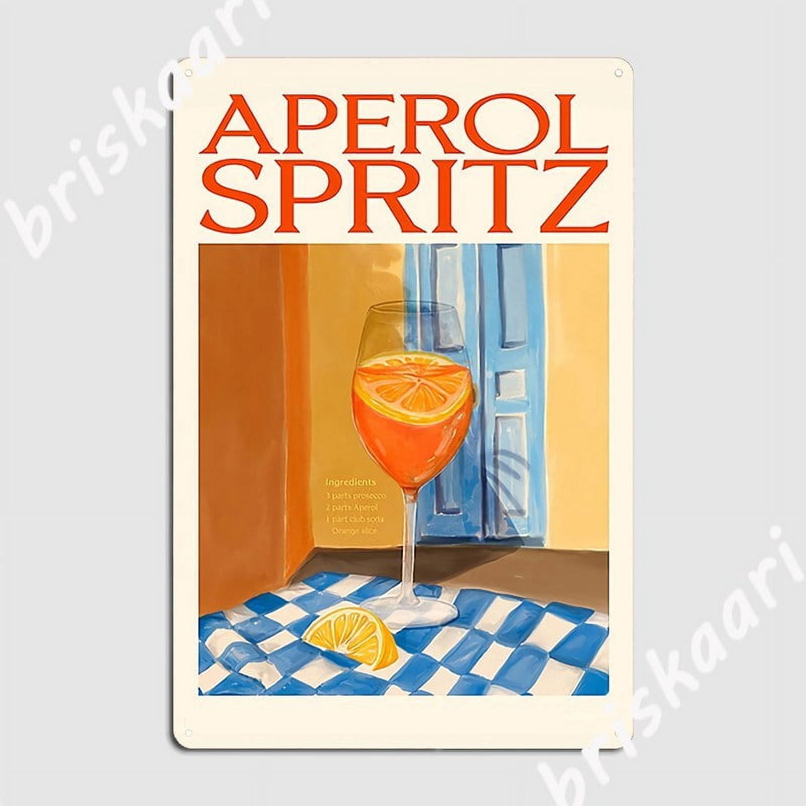 Aperol Spritz Paint Poster Metal Plaque Cinema Living Room Bar Cave ...