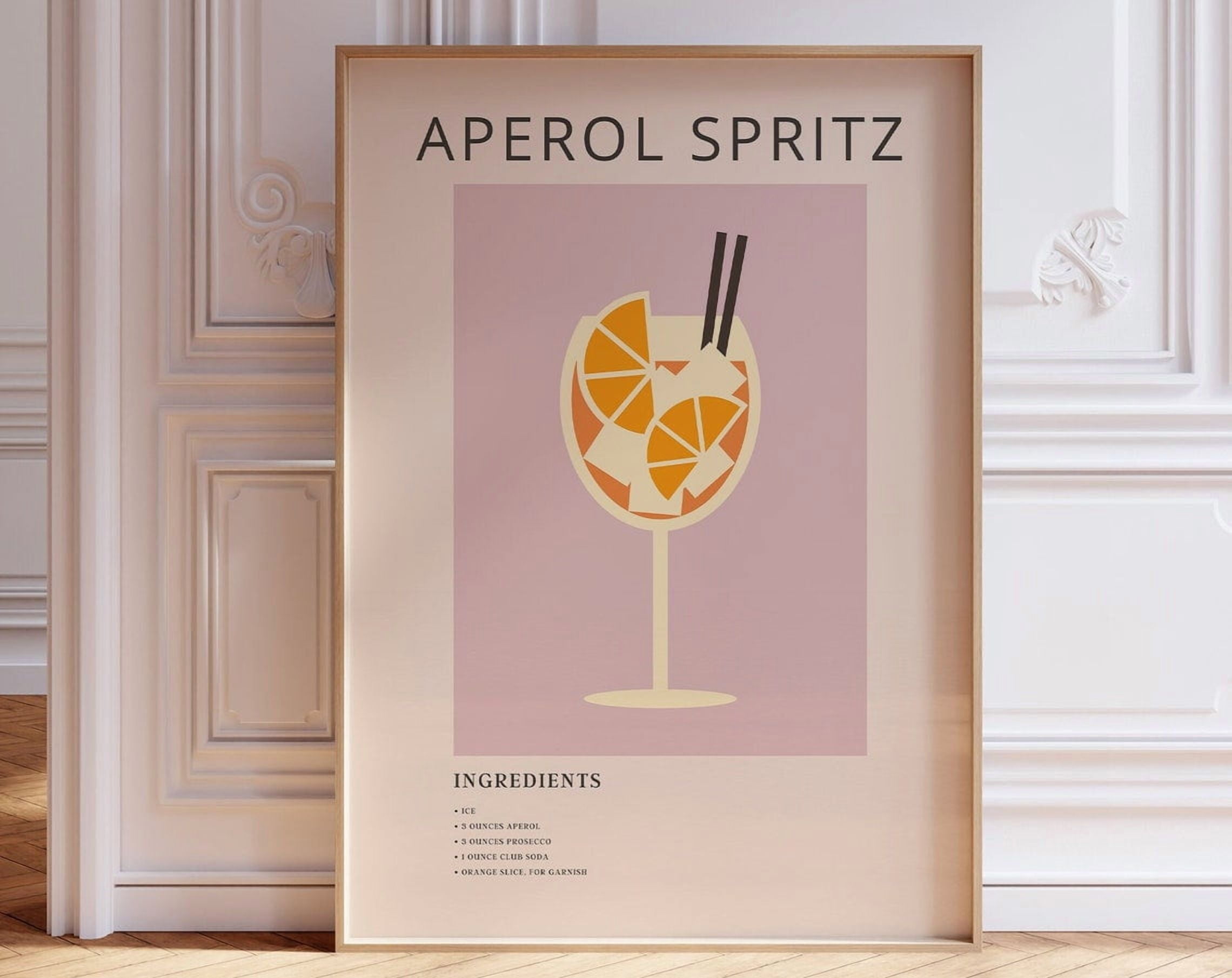 Aperol Spritz Poster Alcohol Poster Bar Cart Aperol Spritz Print ...