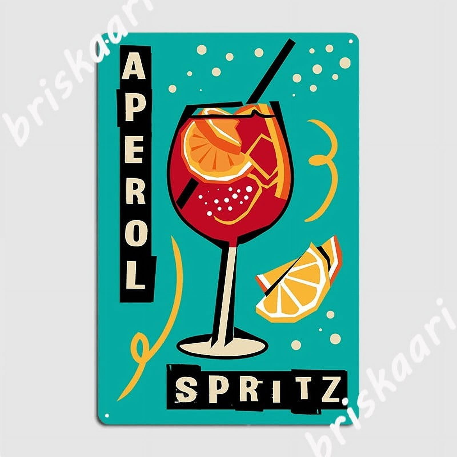 Aperol Spritz Poster Metal Plaque Decoration Club Painting Décor Pub ...
