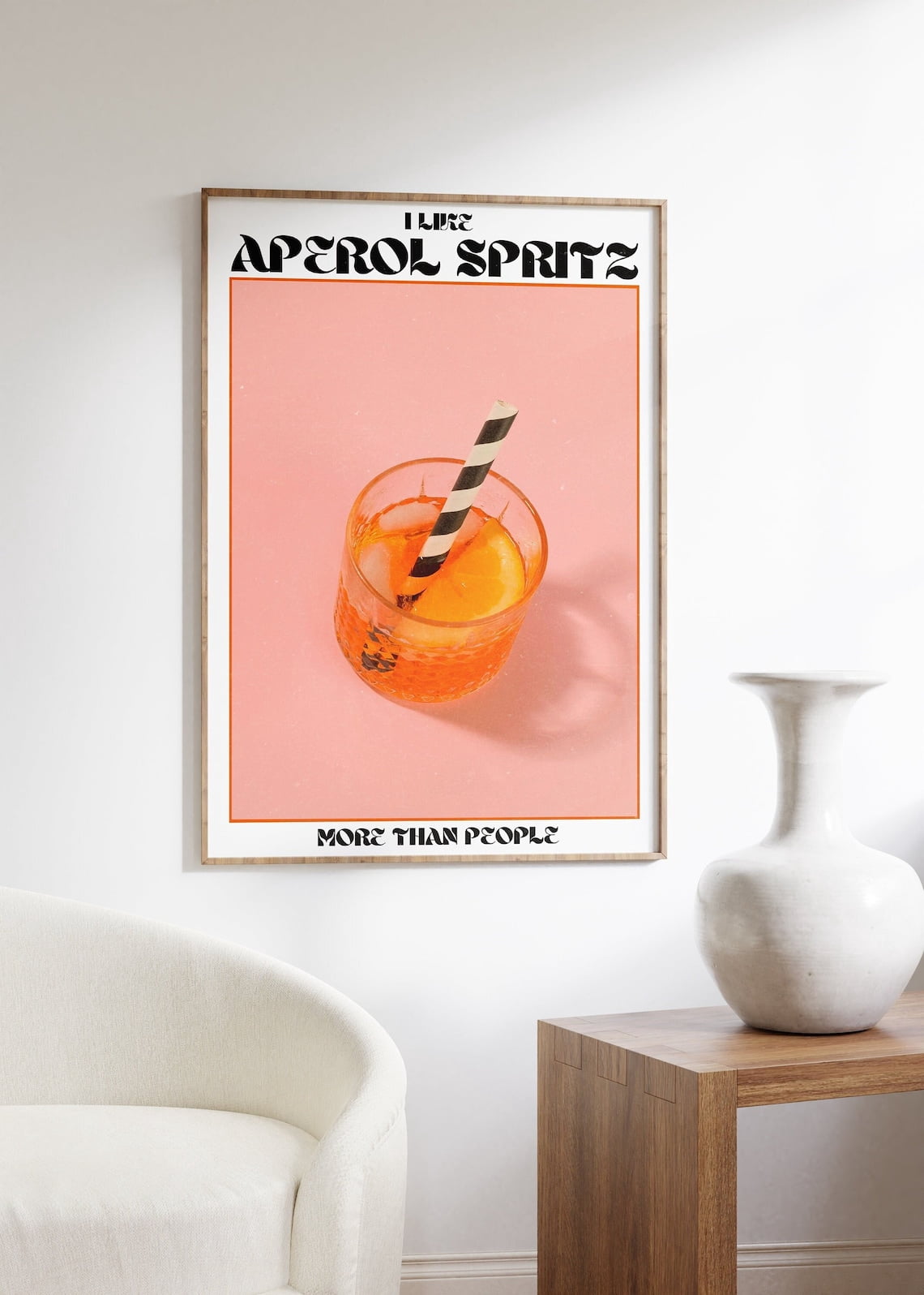 Aperol Spritz Retro 70s Bar Poster Unframed Paper Print - Walmart.com