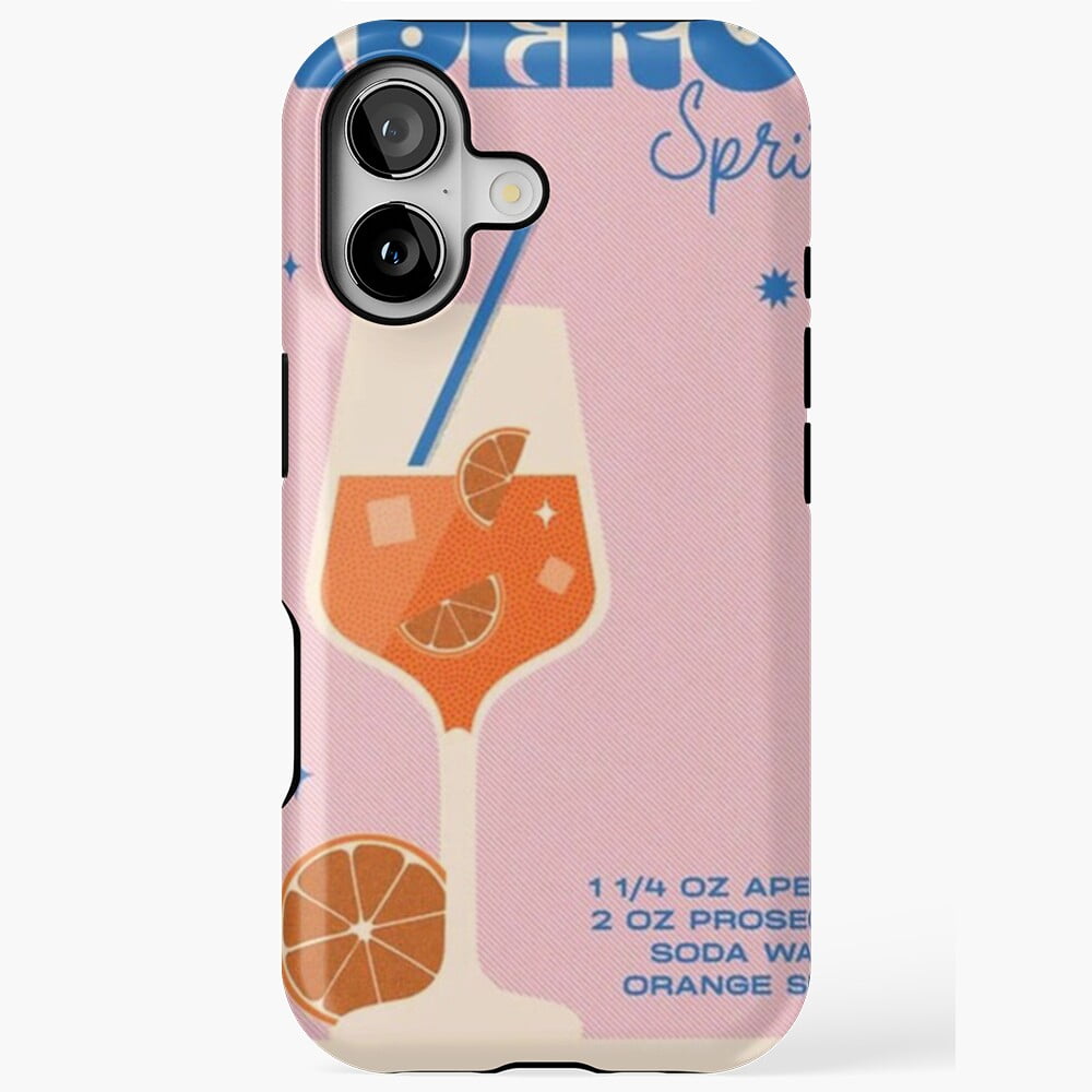 Aperol Spritz Retro Cocktail Vintage Bar Drink Graphic Case with iPhone ...