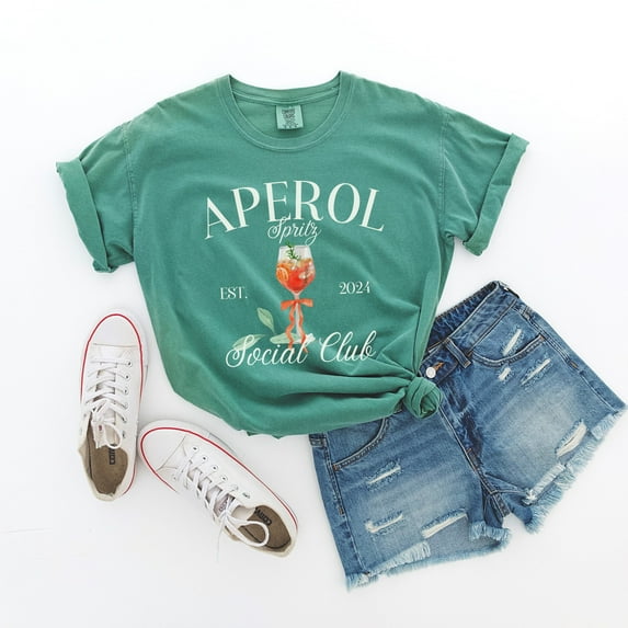 Aperol Spritz Social Club Shirt, Trendy Summer Tee-Shirt, Bachelorette ...
