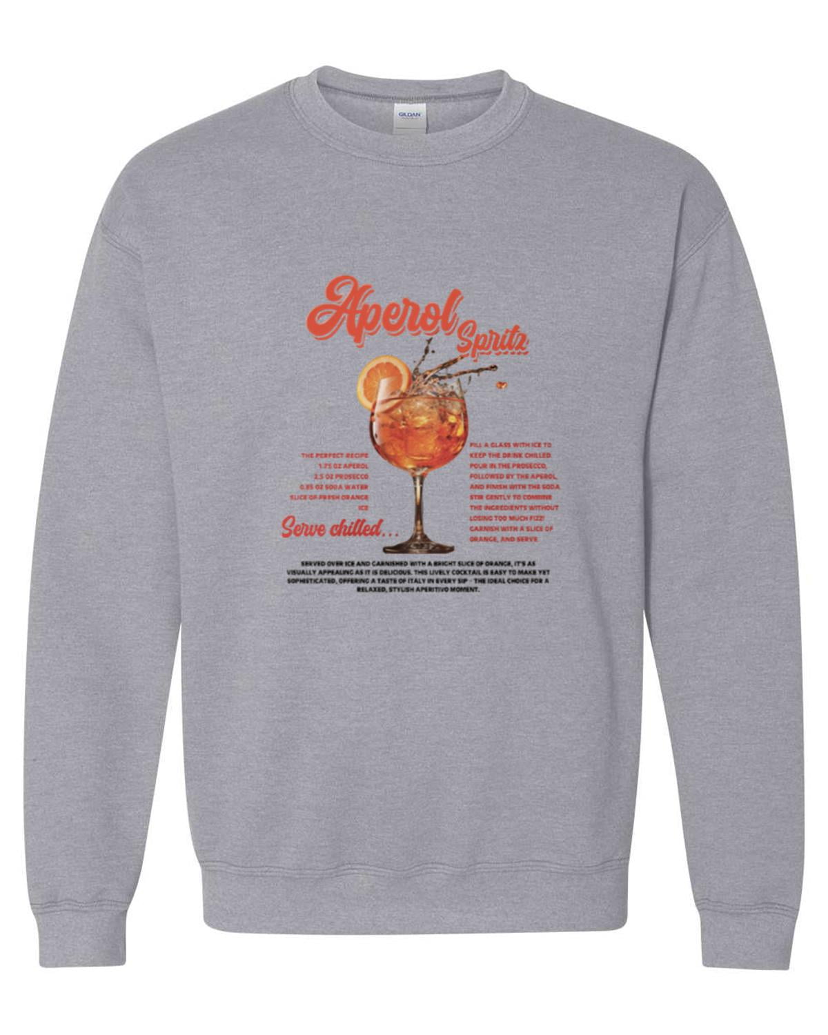Aperol Spritz Sweatshirt With Citrus Charm And Fun Summery Style, for ...