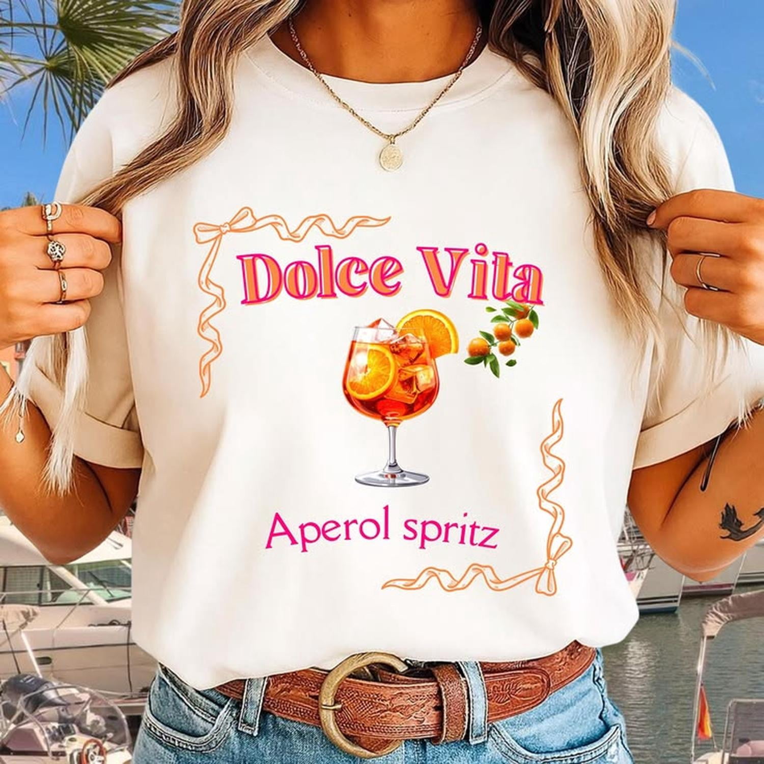 Aperol Spritz TShirt, , birthday gi shirt, Vacations shirts, Cute Bow ...