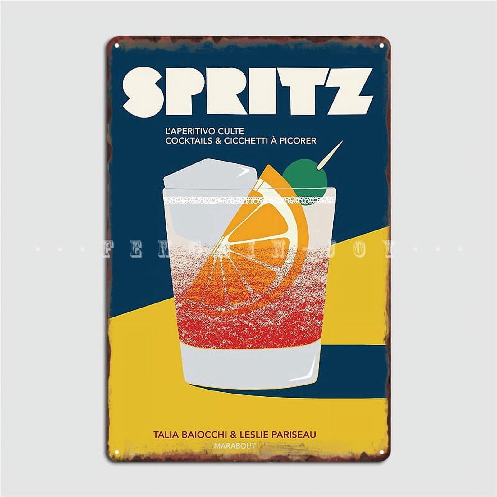 Aperol Spritz Vintage Metal Sign Club Party Plaques Design Bar Cave ...