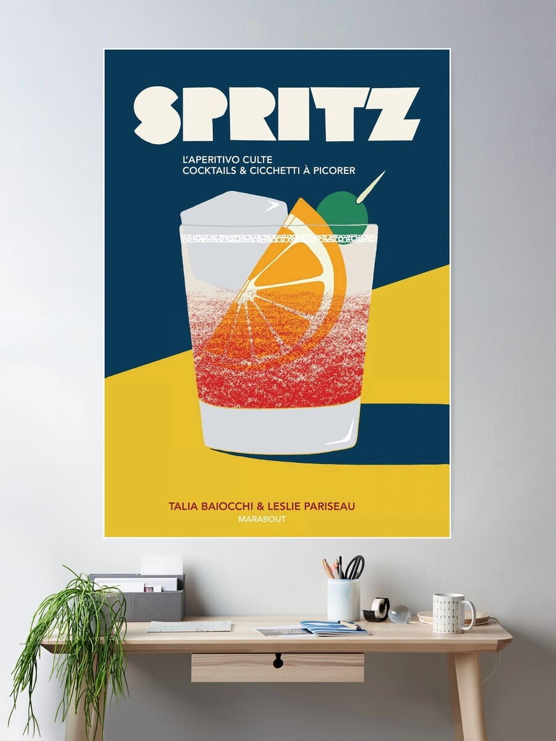Aperol Spritz Vintage Poster Wall Art Modern Wall Decor For Living Room ...