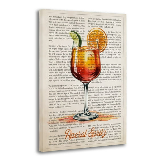 Aperol-Spritz-cocktail-in-a-clear-glass Poster Decorative Painting ...