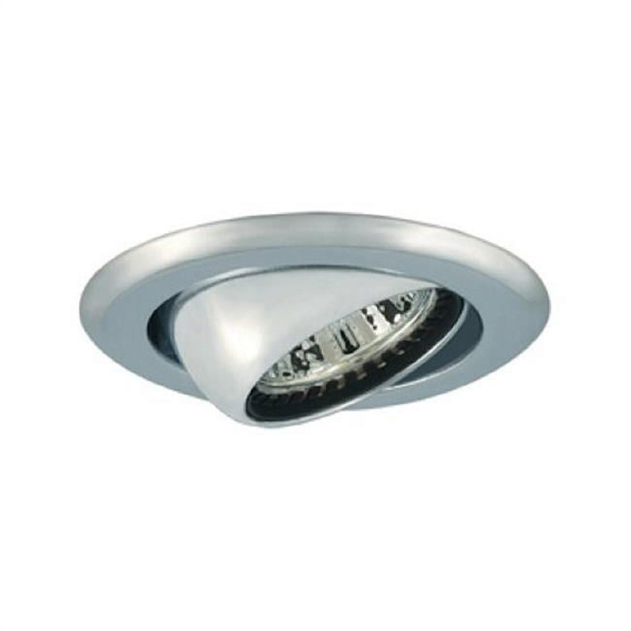 Aperture Low Voltage Trim with adjustable eyeball 3 in. Chrome Finish ...