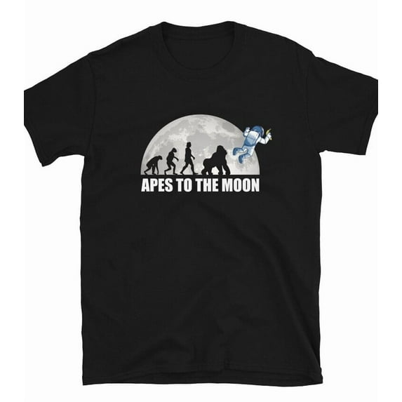 Apes to the Moon Funny Meme for Men and Women for Crypto and Evolution ...
