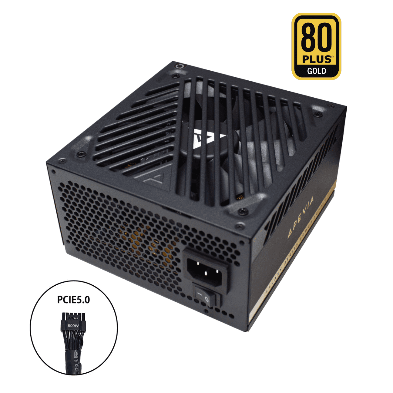 Apevia ATX-GX1000W PCIe 5.0 & ATX 3.0 Ready Galaxy 1000W 80+ Gold ...