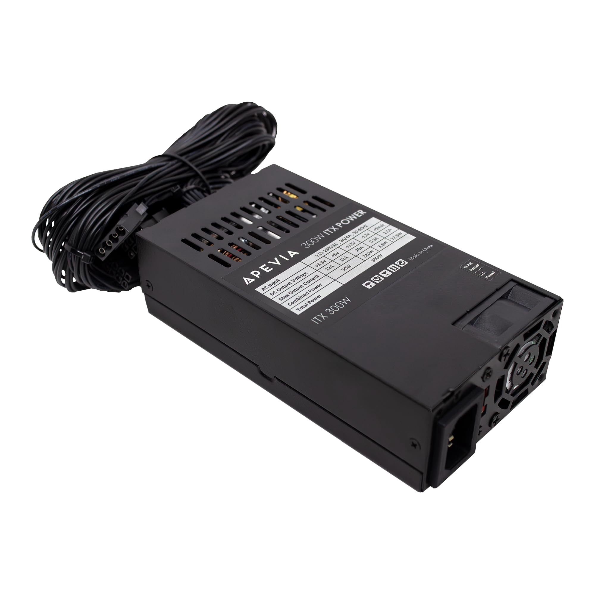 Apevia ITX-AP300W Mini-ITX/Flex ATX / 1U 300W for POS AIO System ...
