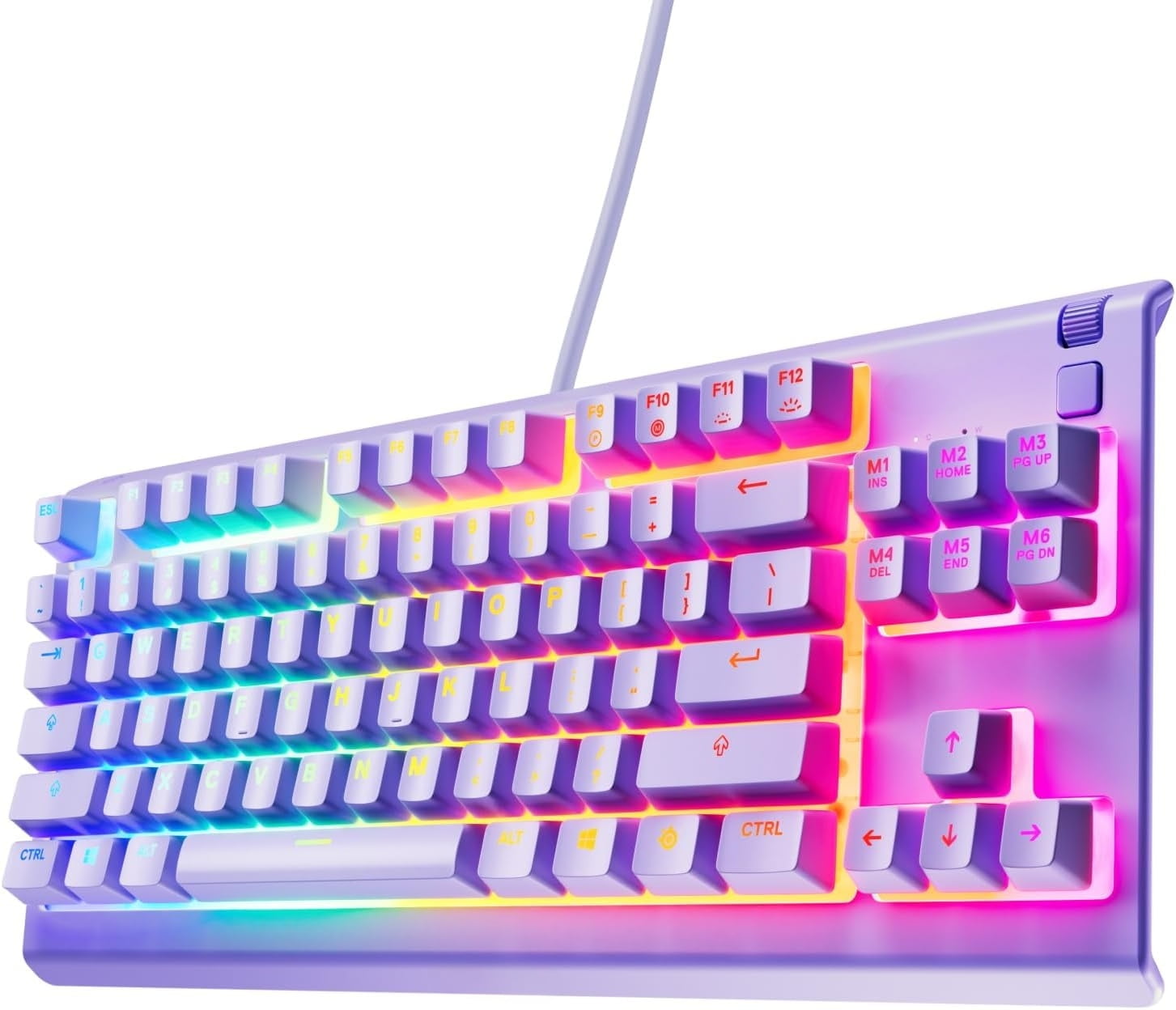 Apex 3 TKL Lavender RGB Gaming Keyboard, Tenkeyless Compact Form Factor ...