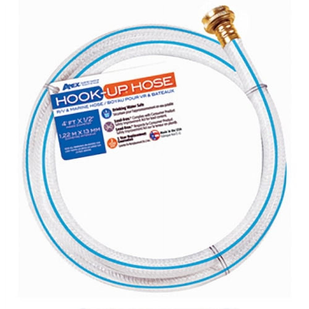 Apex 7533-4 1/2" x 4' Hook-Up Hose - Walmart.com