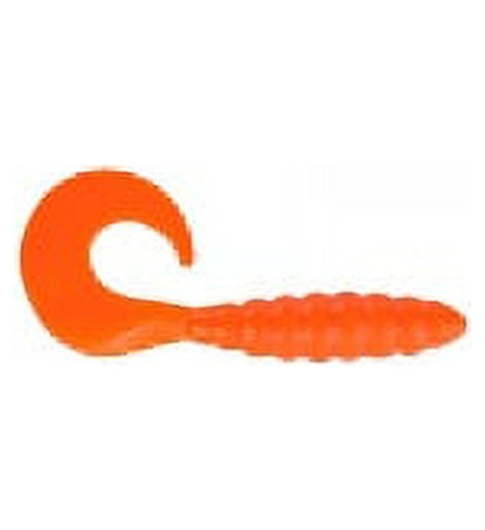 Apex AP-CT2-11 Orange 2" Curly Tail Grub Soft Plastic Lure (10 Pack ...