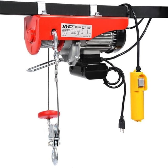 Apex CB17204 1320 lbs. Mini Electric Wire Hoist Remote Control Garage ...