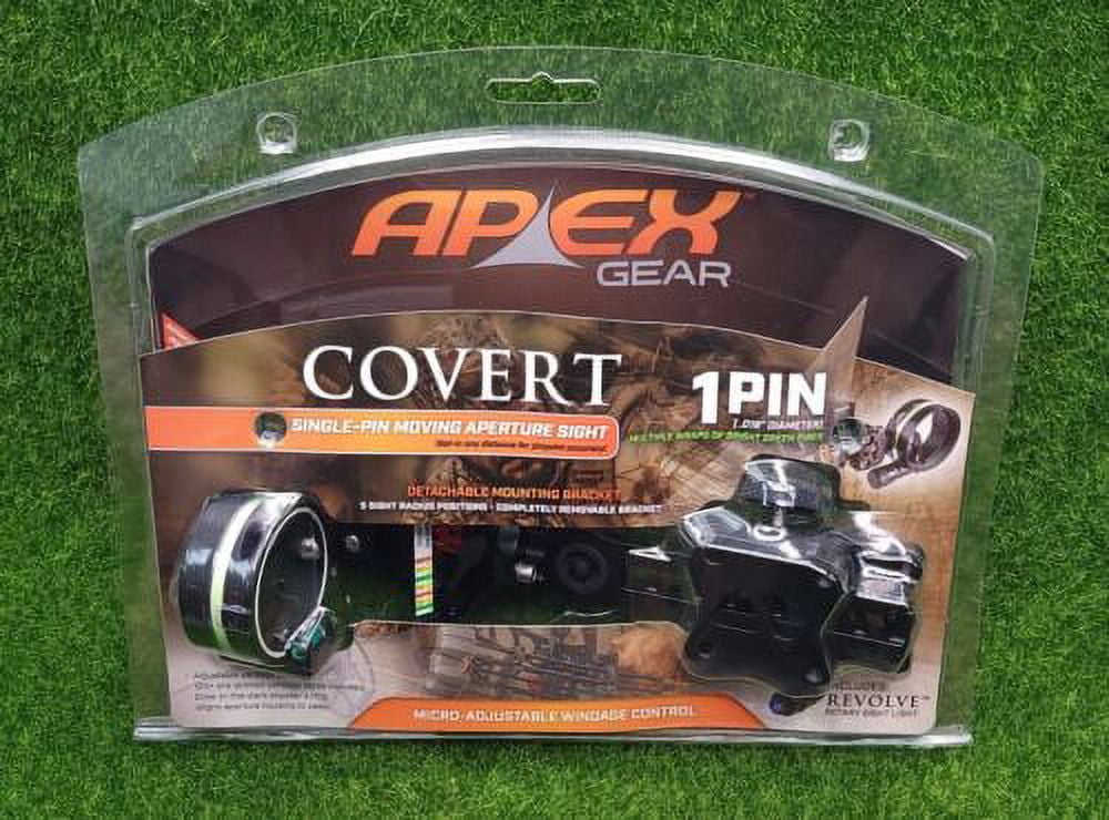 Apex Covert Dovetail Sight Black 1 Pin .019 Green - Walmart.com