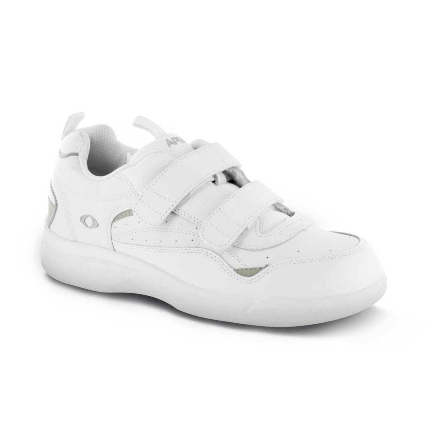 Apex G8210m Ambulator Athletic Double Strap Men's Active Shoe In White ...