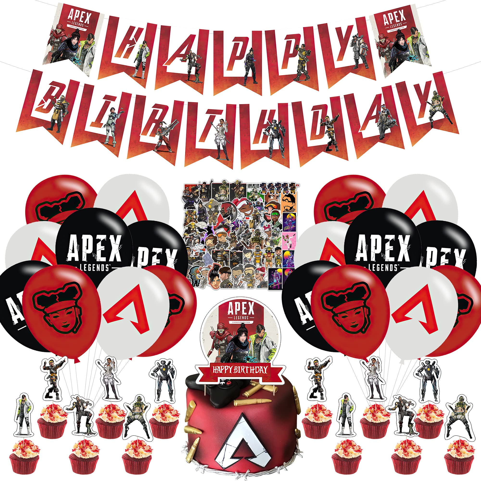 Apex Game Birthday Party CM31 Decorations, Game Theme Party Supplies ...