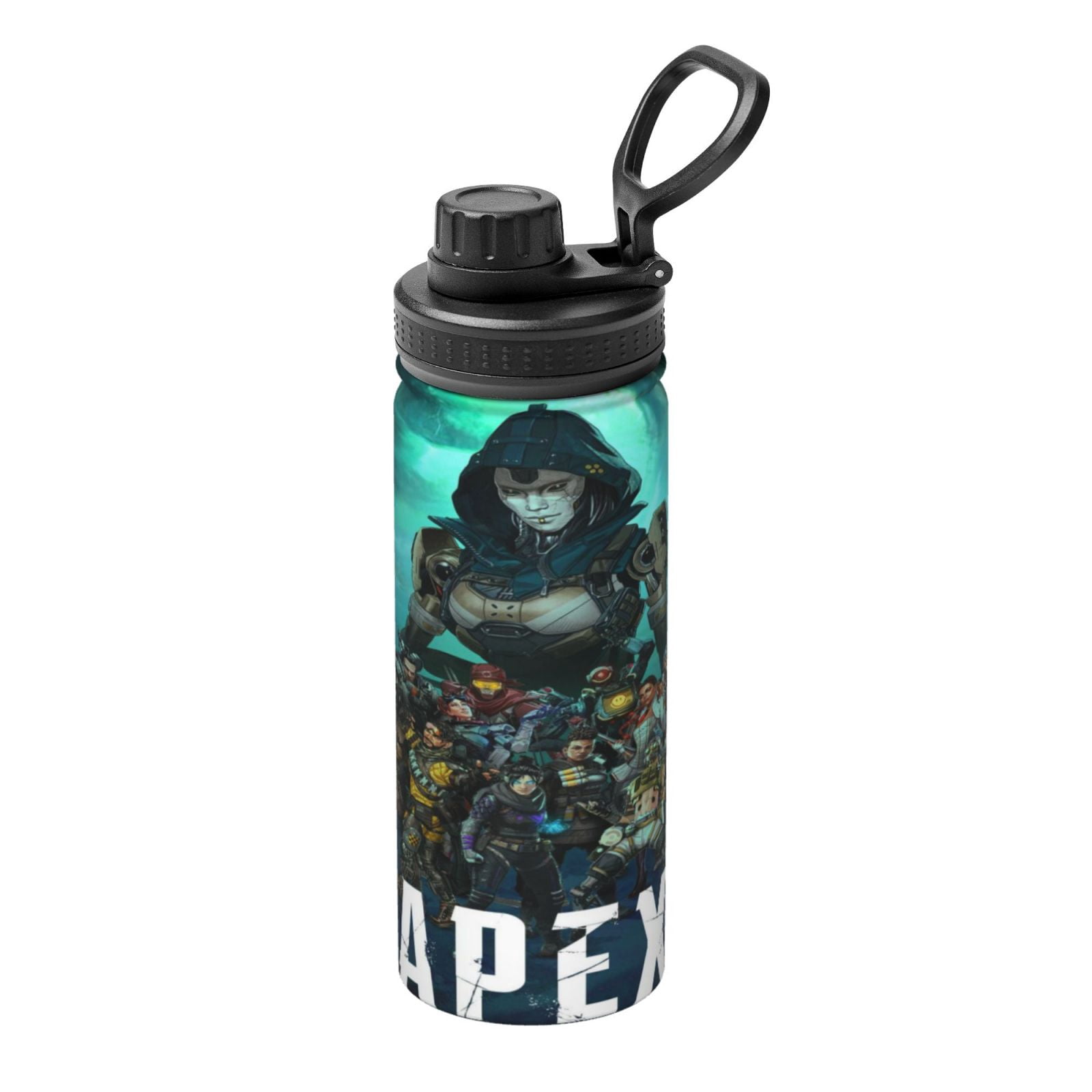 Apex Legends 18oz Insulated Water Bottle with Handle, Stainless Steel ...