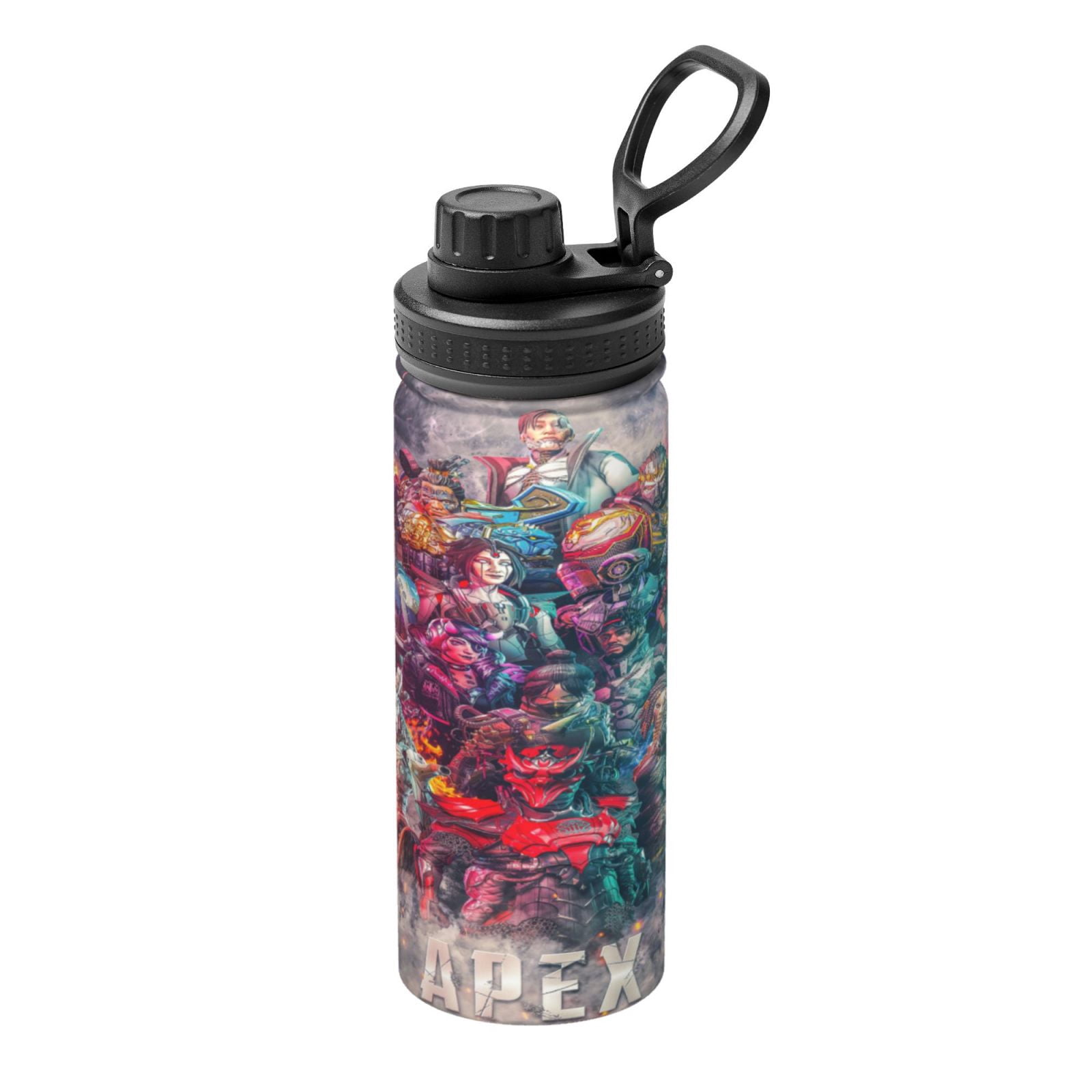 Apex Legends 18oz Insulated Water Bottle with Handle, Stainless Steel ...