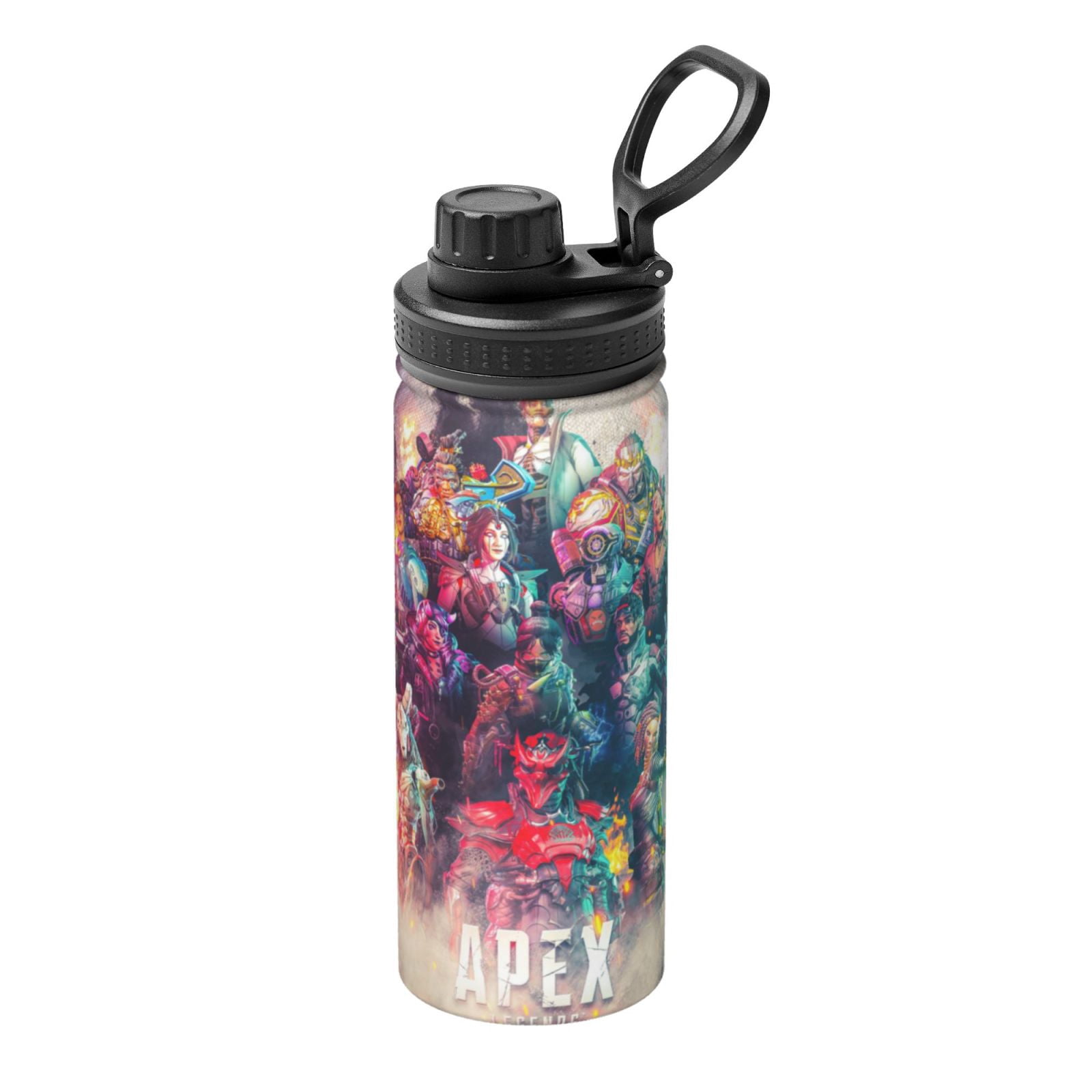 Apex Legends 18oz Insulated Water Bottle with Handle, Stainless Steel ...