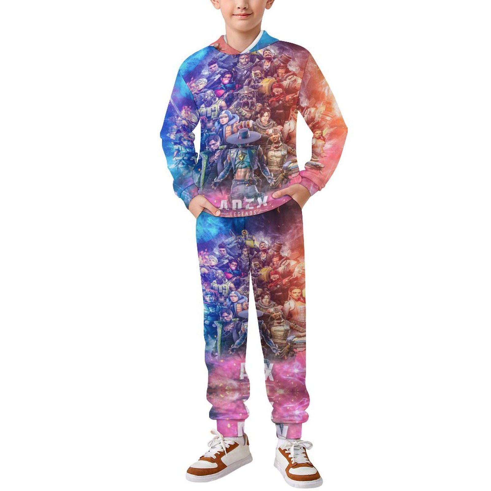 Apex Legends 2 Piece Outfits Hoodie Sweatsuits Set Sweatpants Long ...