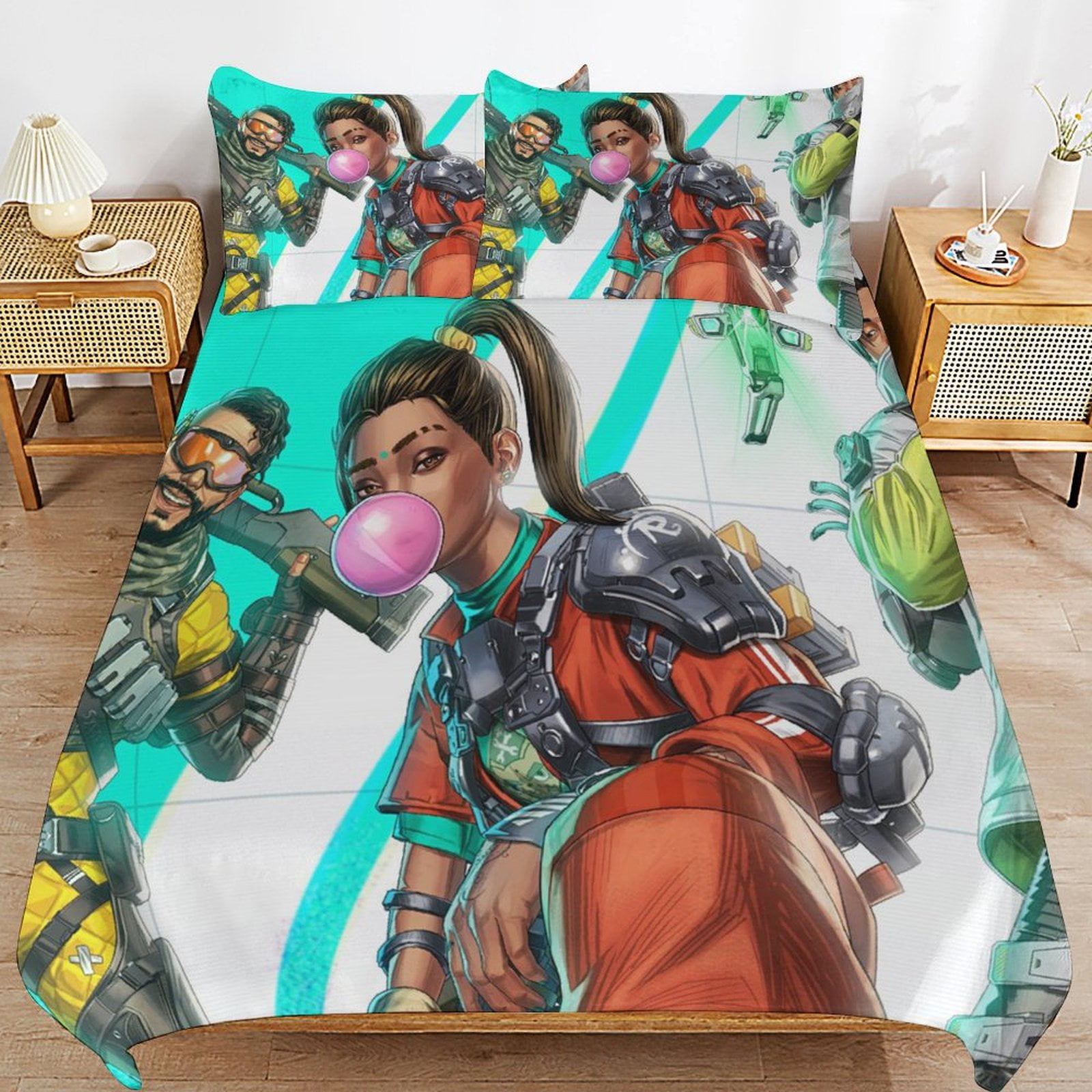 Apex Legends 3 Pieces Bedding Set 3D Printed Lightweight Bed Quilt Set ...
