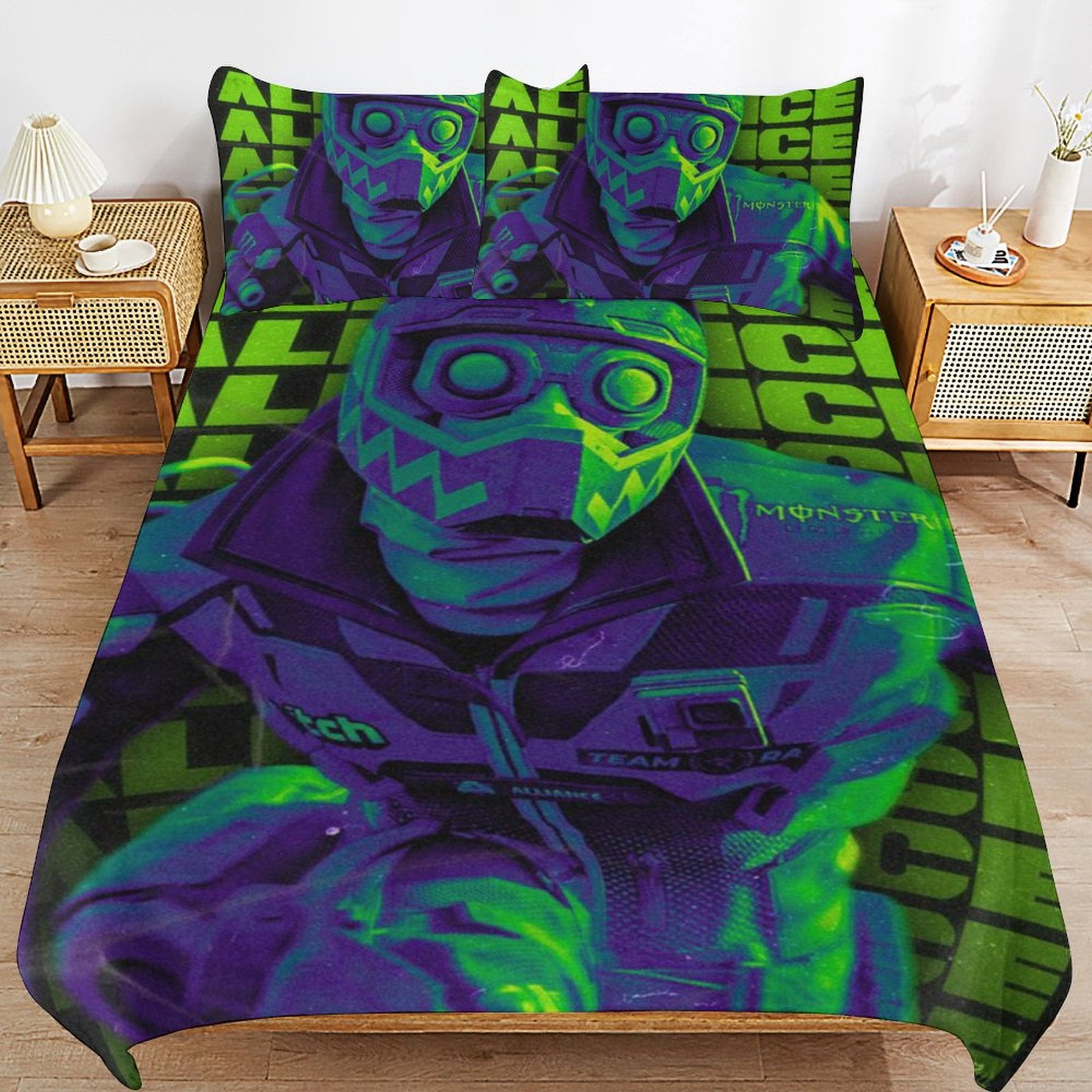 Apex Legends 3 Pieces Bedding Set 3D Printed Lightweight Bed Quilt Set ...