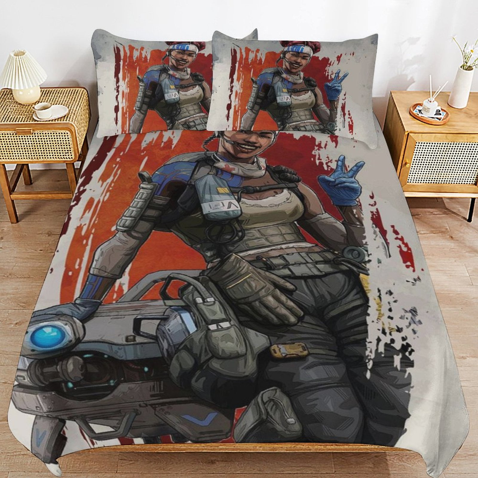 Apex Legends 3 Pieces Bedding Set 3D Printed Lightweight Bed Quilt Set ...