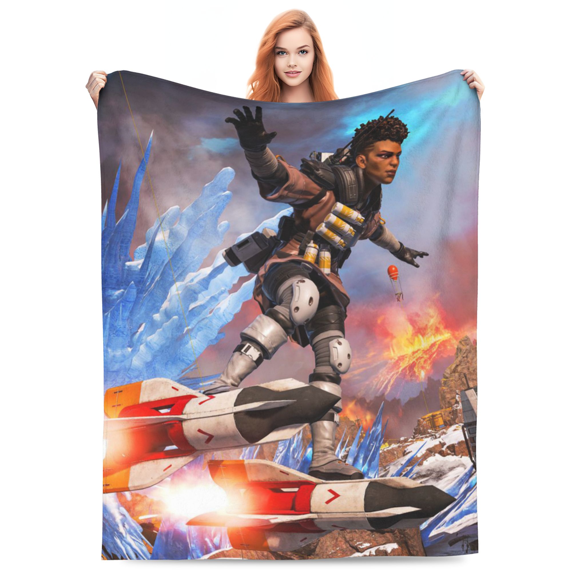 Apex Legends Bed Blanket 3D Printed Throw Blanket Lightweight Super ...