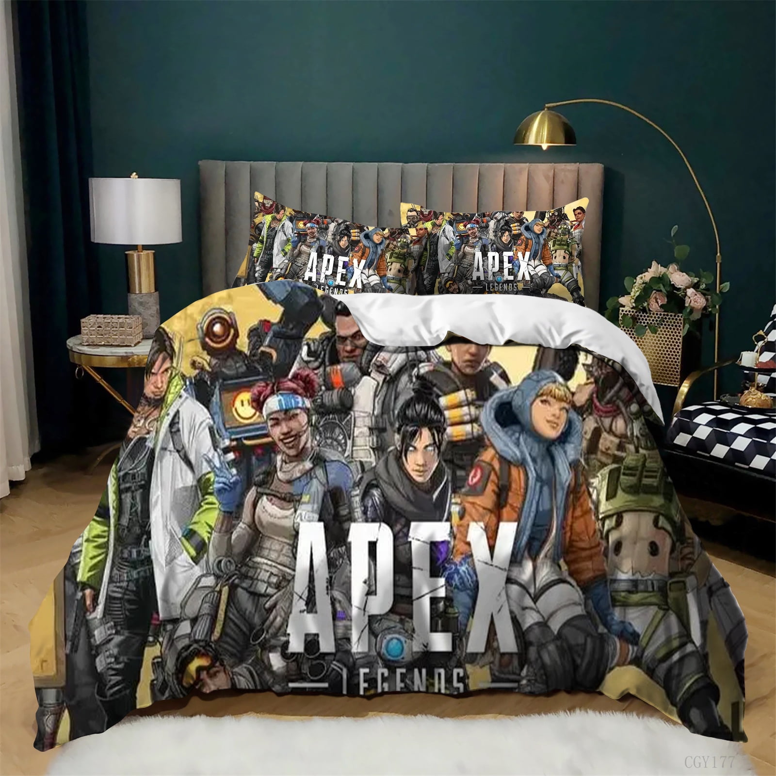Apex Legends Bedding Set 3pcs Comfy Breathable Duvet Cover Set Bedroom ...