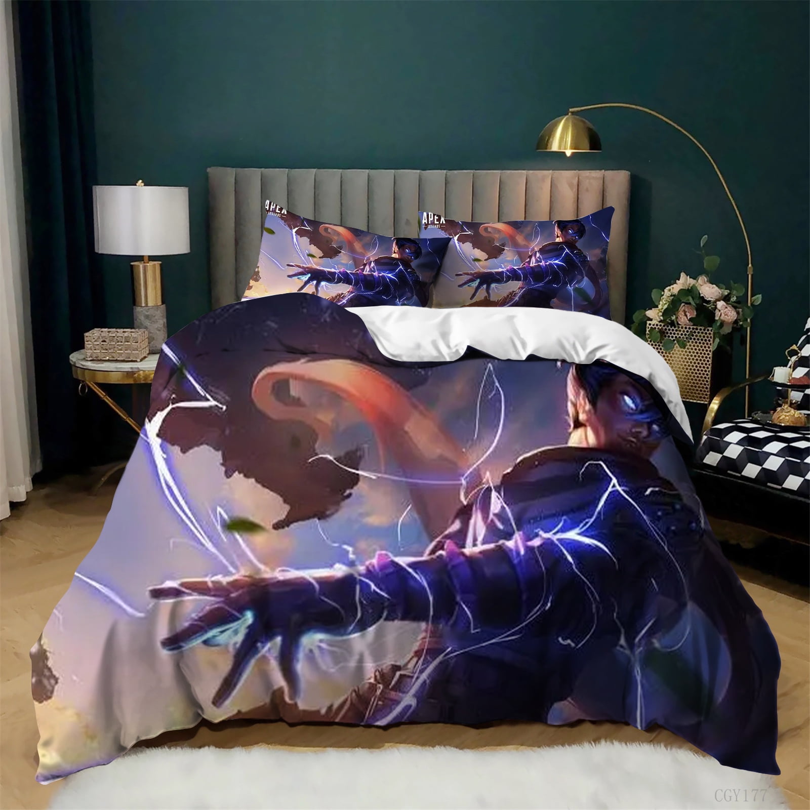 Apex Legends Bedding Set 3pcs Comfy Breathable Duvet Cover Set Bedroom ...