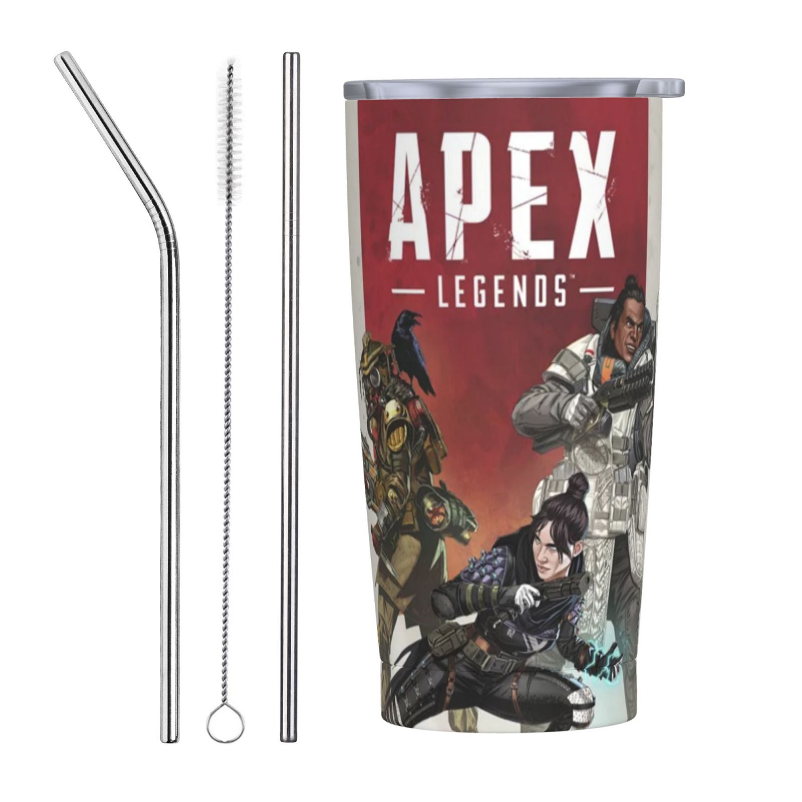 Apex Legends Car Cup With Straw 20oz Stainless Steel Tumbler Push-Pull ...