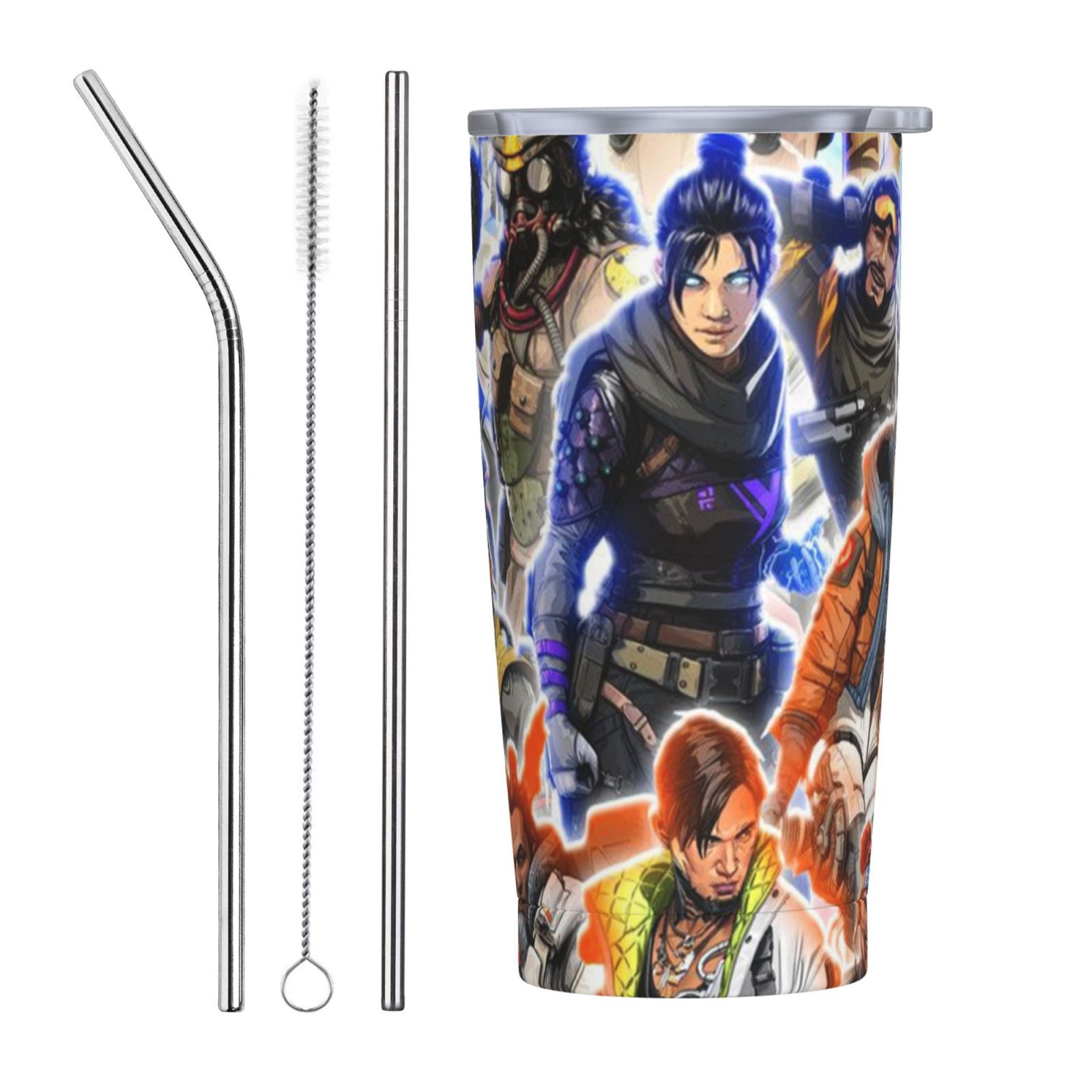 Apex Legends Car Cup With Straw 20oz Stainless Steel Tumbler Push-Pull ...