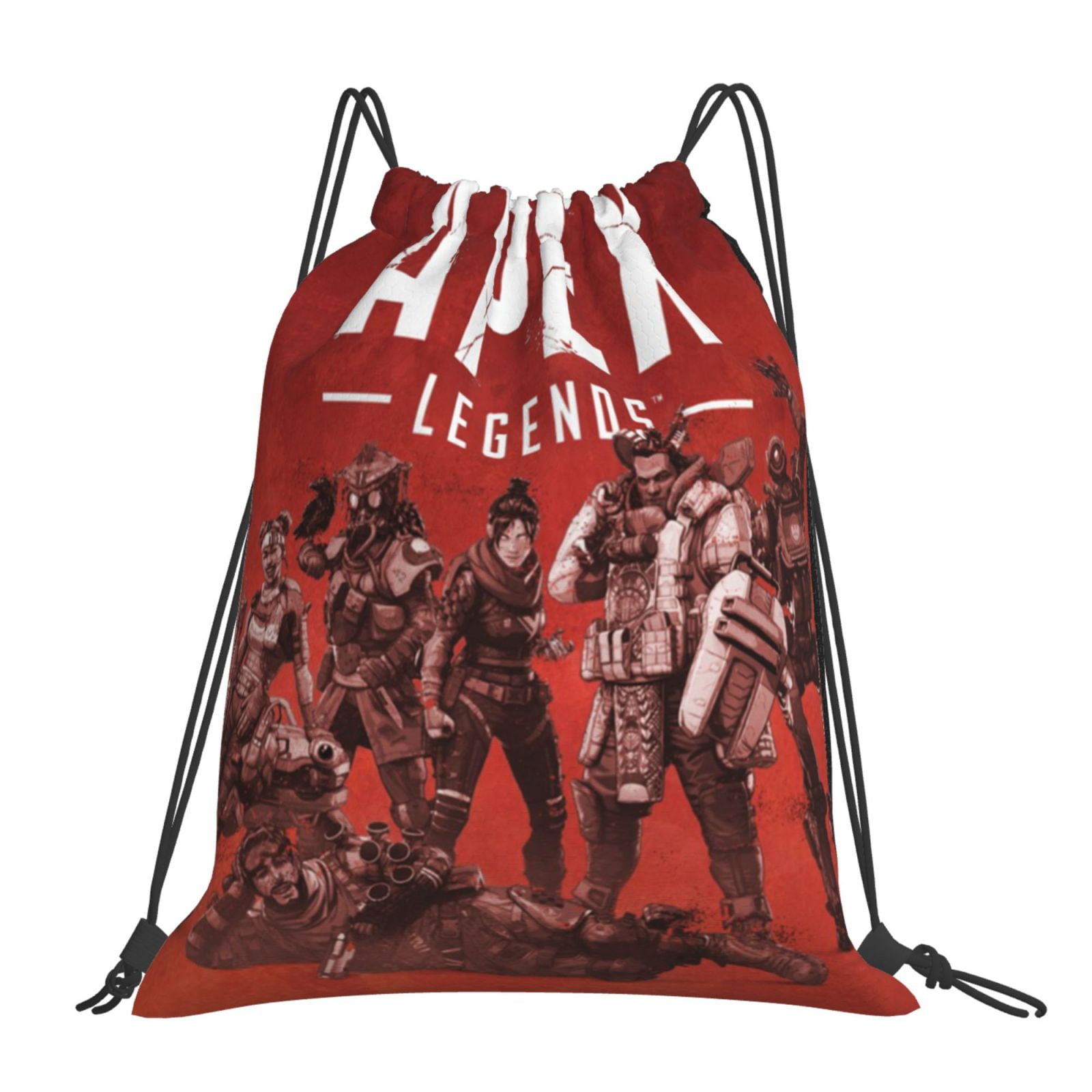 Apex Legends Drawstring Backpack Simple Sports Gym Bag Draw String Bags Casual Rucksack ...