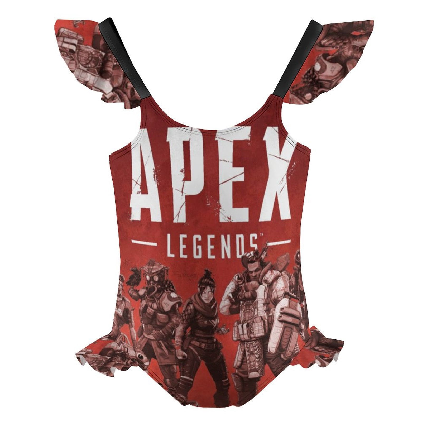 Apex Legends Girls Swimsuit Ruffle One-piece Beachwear Kids Cute ...