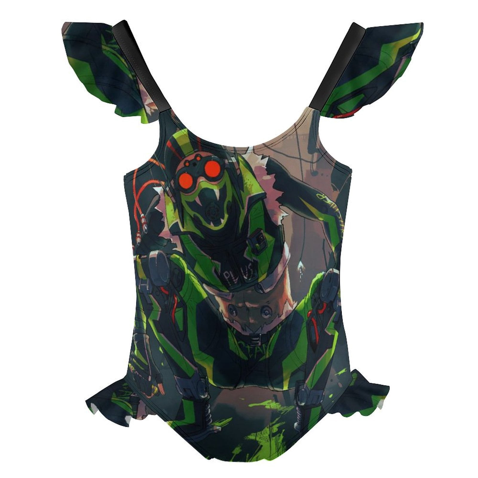 Apex Legends Girls Swimsuit Ruffle One-piece Beachwear Kids Cute ...