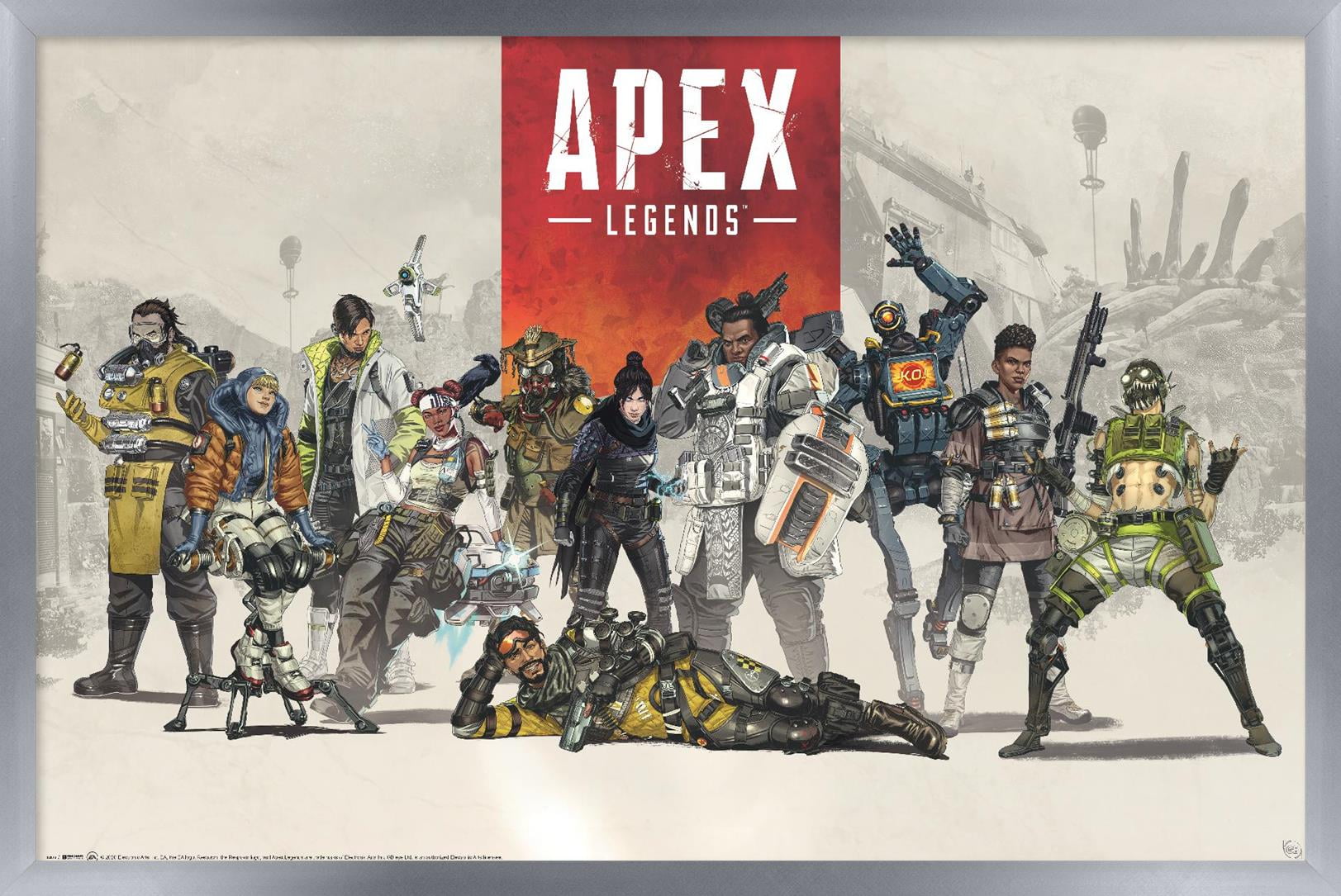 Apex Legends - Group Shot Wall Poster, 14.725" x 22.375" Framed ...