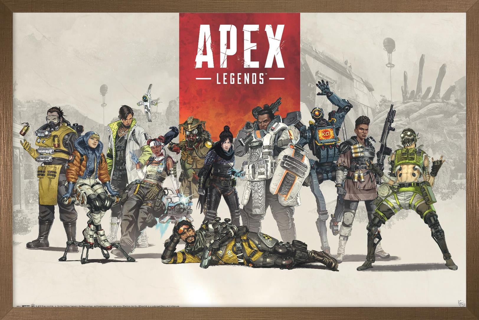 Apex Legends - Group Shot Wall Poster, 22.375" x 34" Framed - Walmart.com