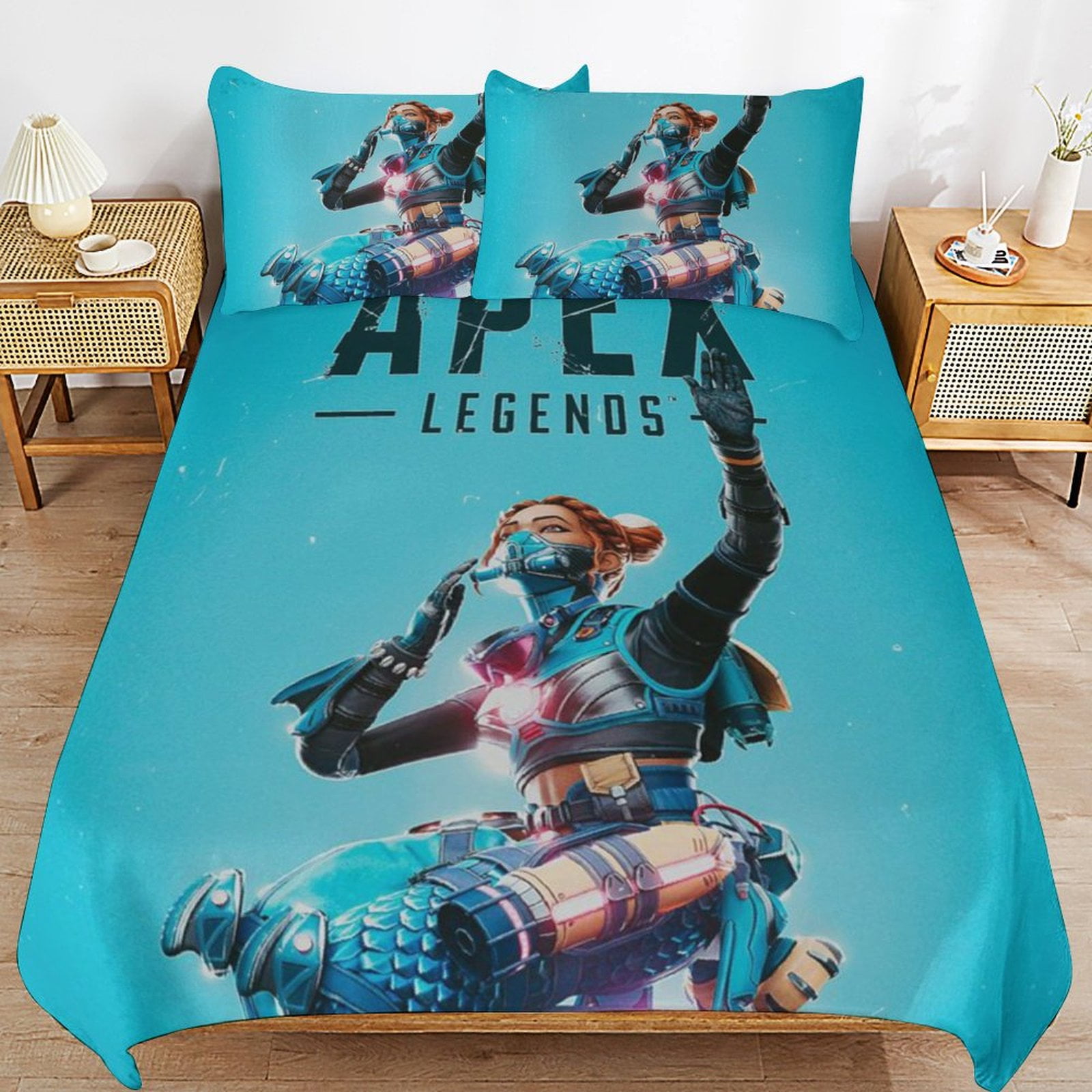 Apex Legends Lifeline 3 Pieces Bedding Set 3D Printed Lightweight Bed ...