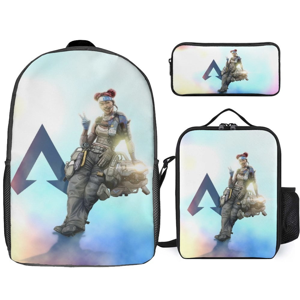 Apex Legends Lifeline Backpack 3 Piece Set Travel Daypack Combination ...