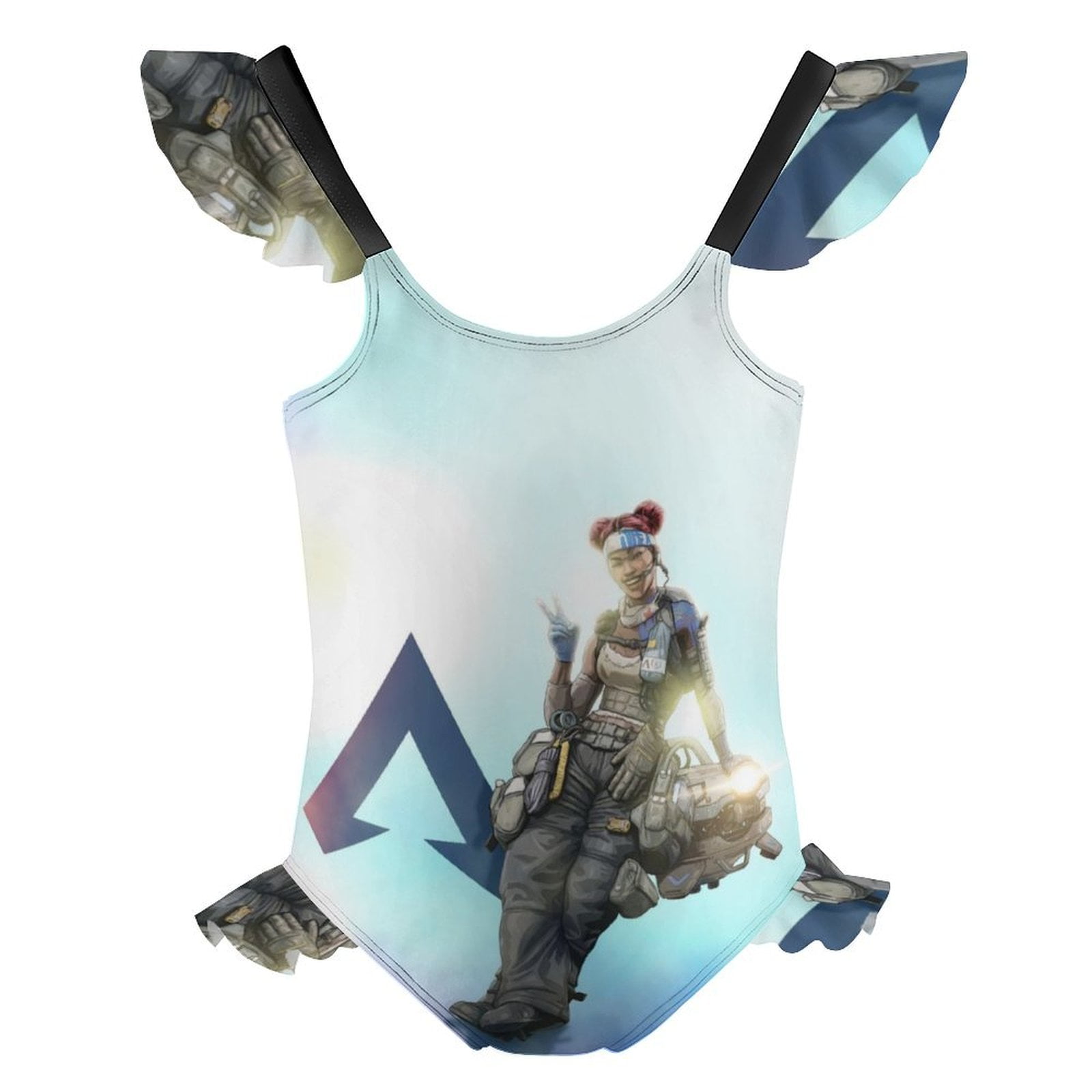 Apex Legends Lifeline Girls Swimsuit Ruffle One-piece Beachwear Kids ...