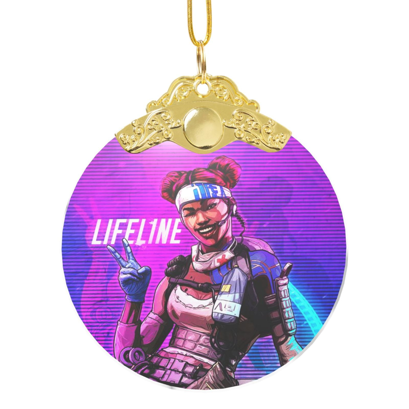 Apex Legends Lifeline Glass Round Pendant Christmas Decoration Ornament ...
