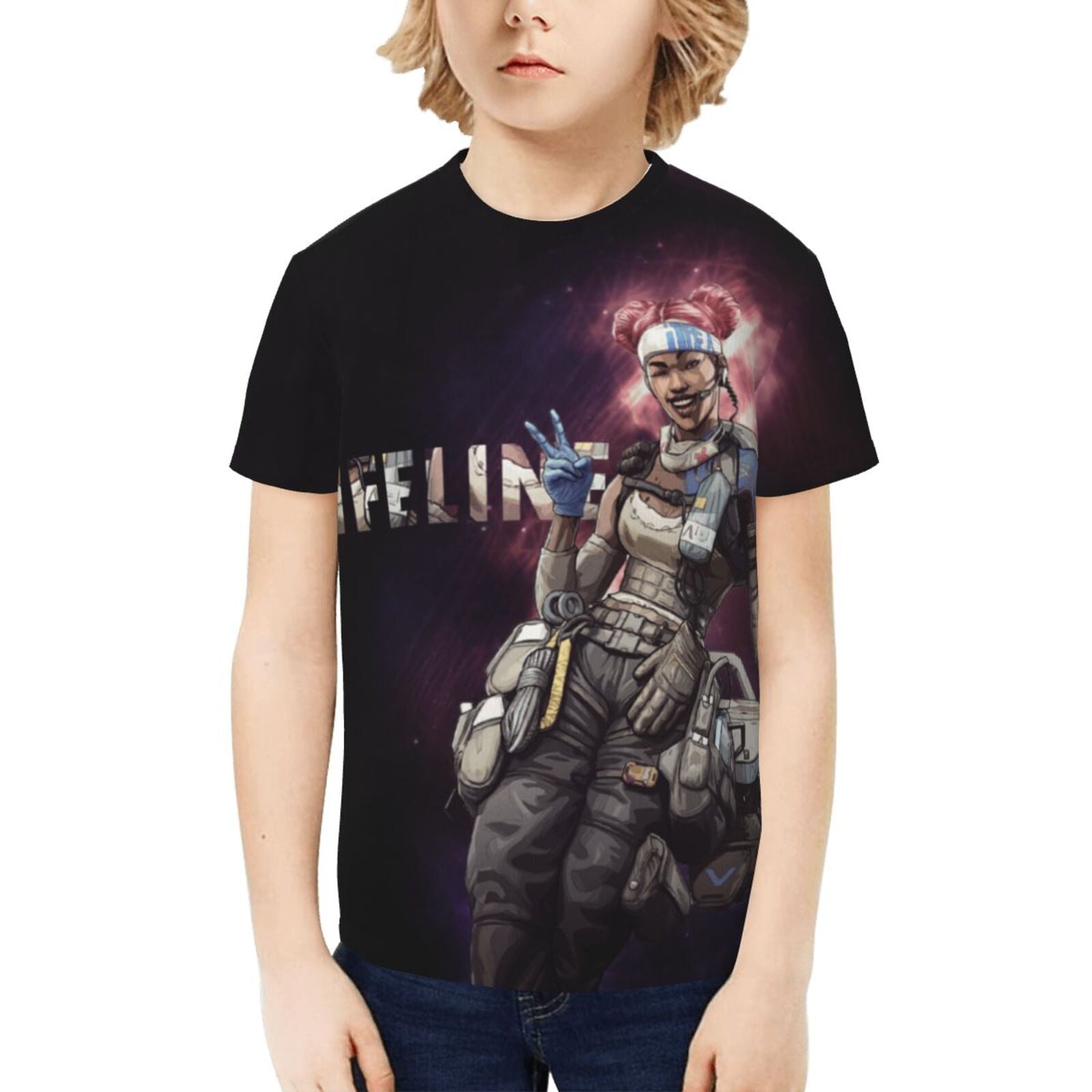 Apex Legends Lifeline Kids' Short Sleeve T-Shirt Print Tee Shirts For ...